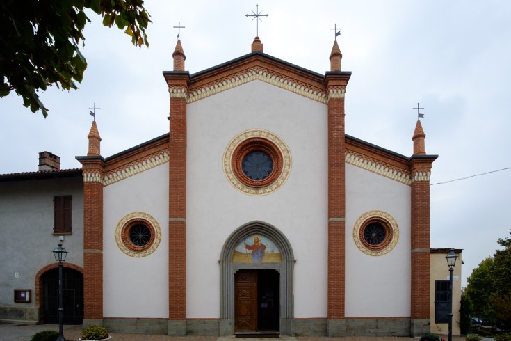 ROLETTO (TO). Chiesa della Natività di Maria con Ultima Cena di G ...